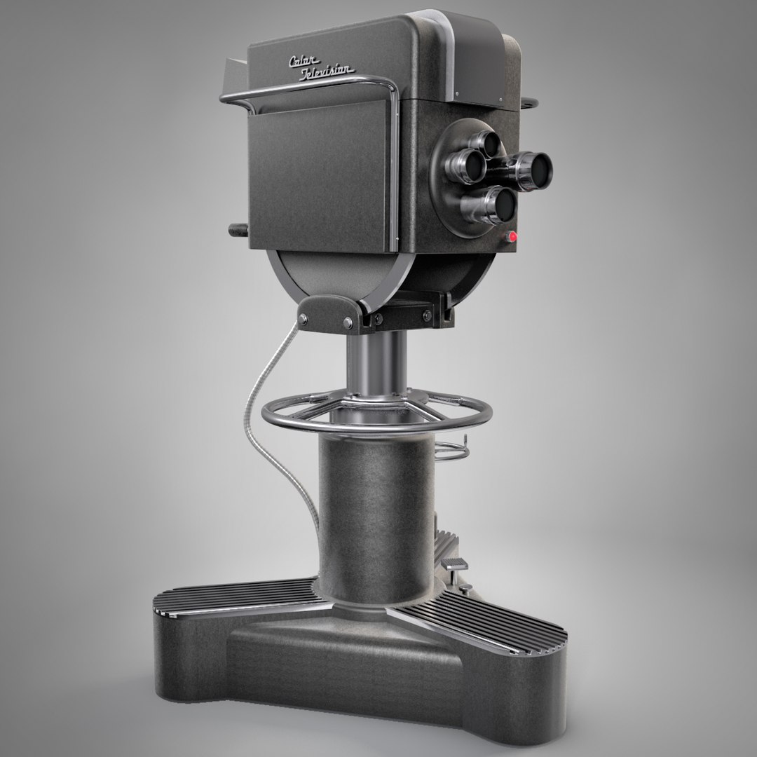 3d Model Vintage Television Camera