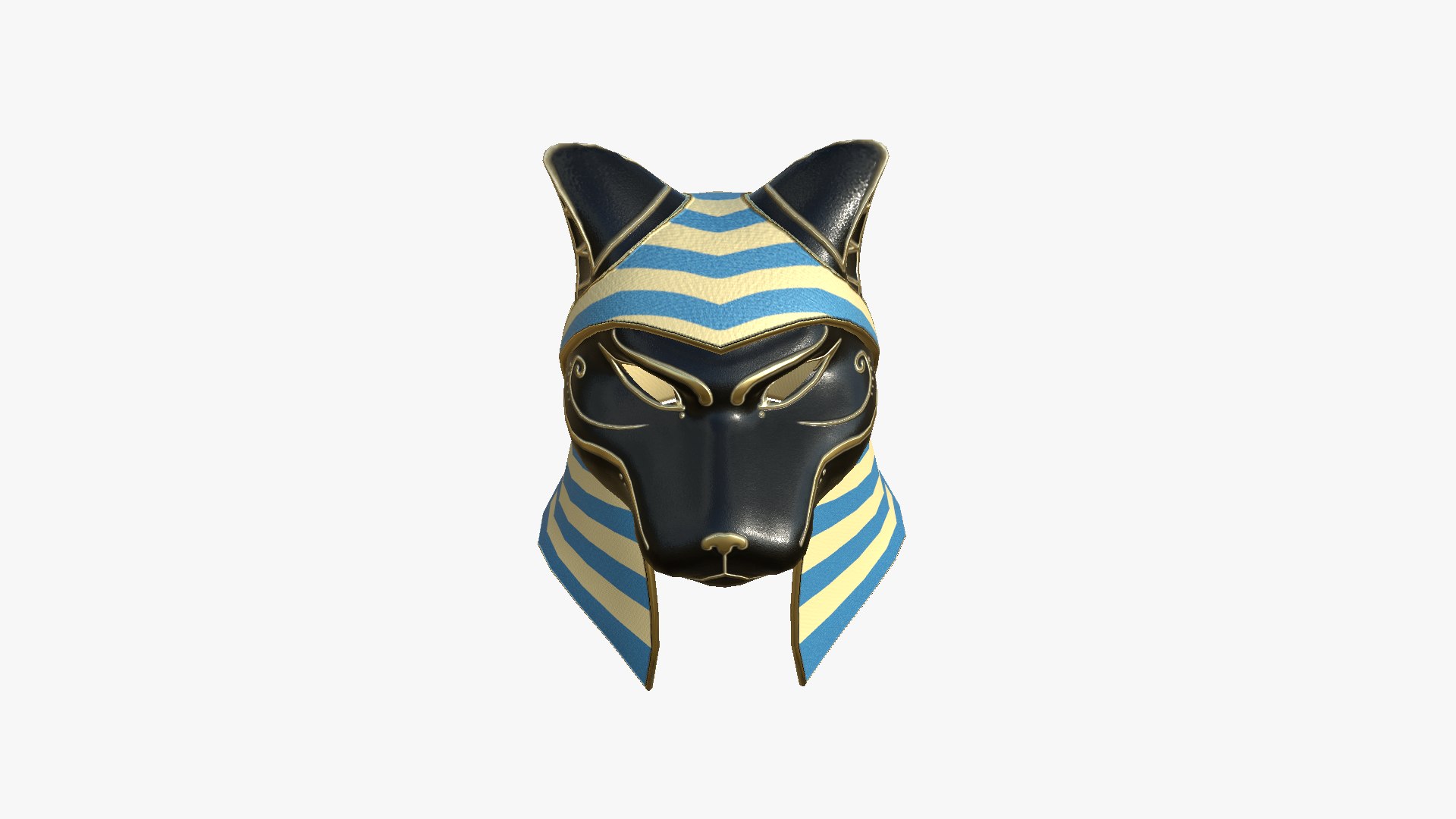 Bastet Mask A07 - Egyptian Gods Character Clothing 3D Model ...