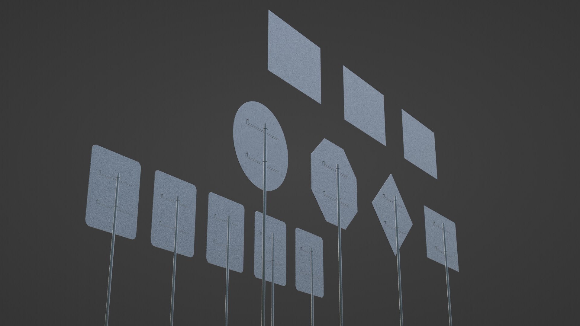 3D Signs And Road Signs - TurboSquid 2110697