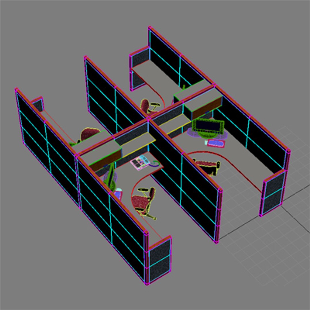 3ds max cubicle