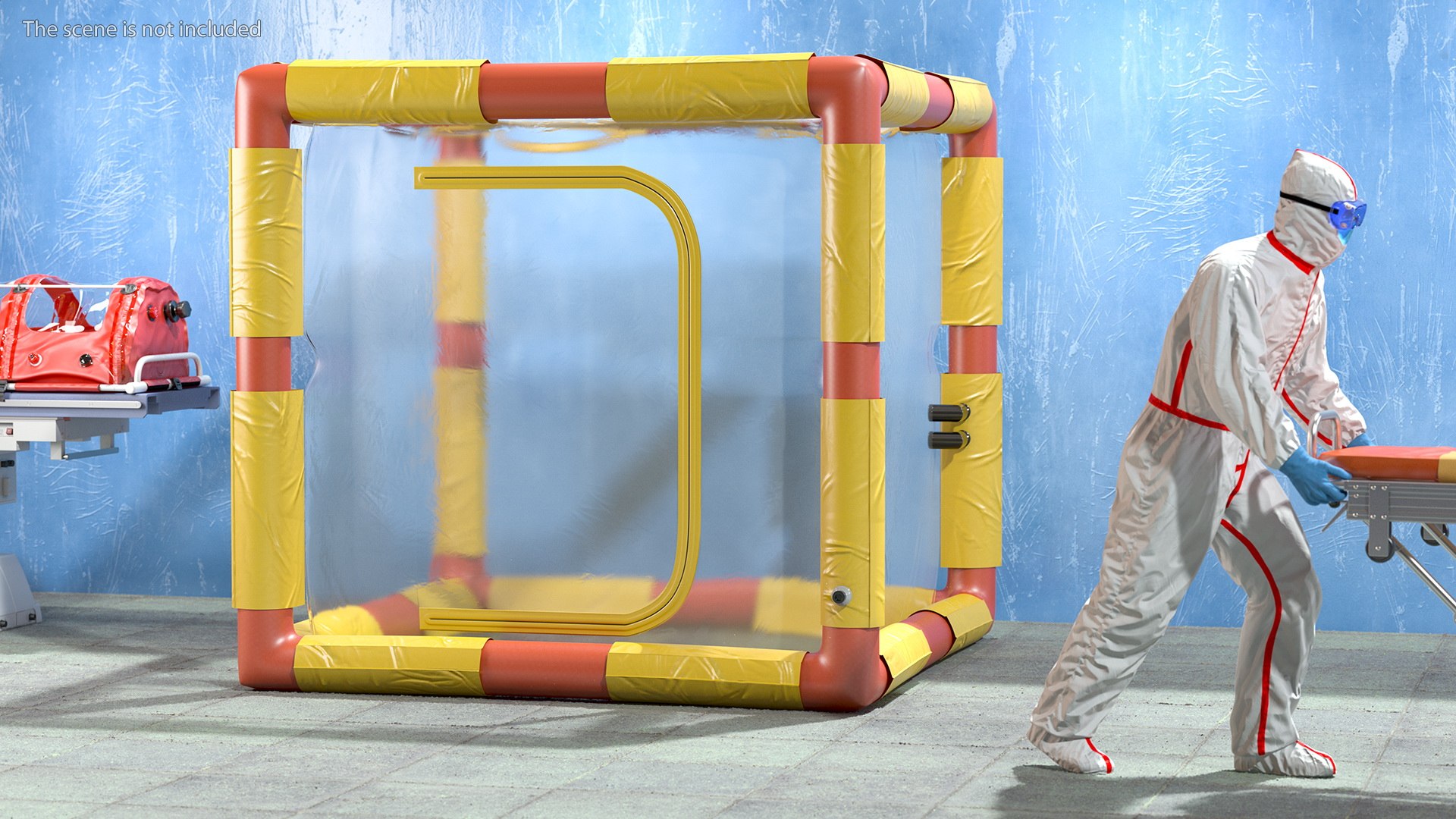 3D Inflatable Tubular Mobile Isolation - TurboSquid 1627783