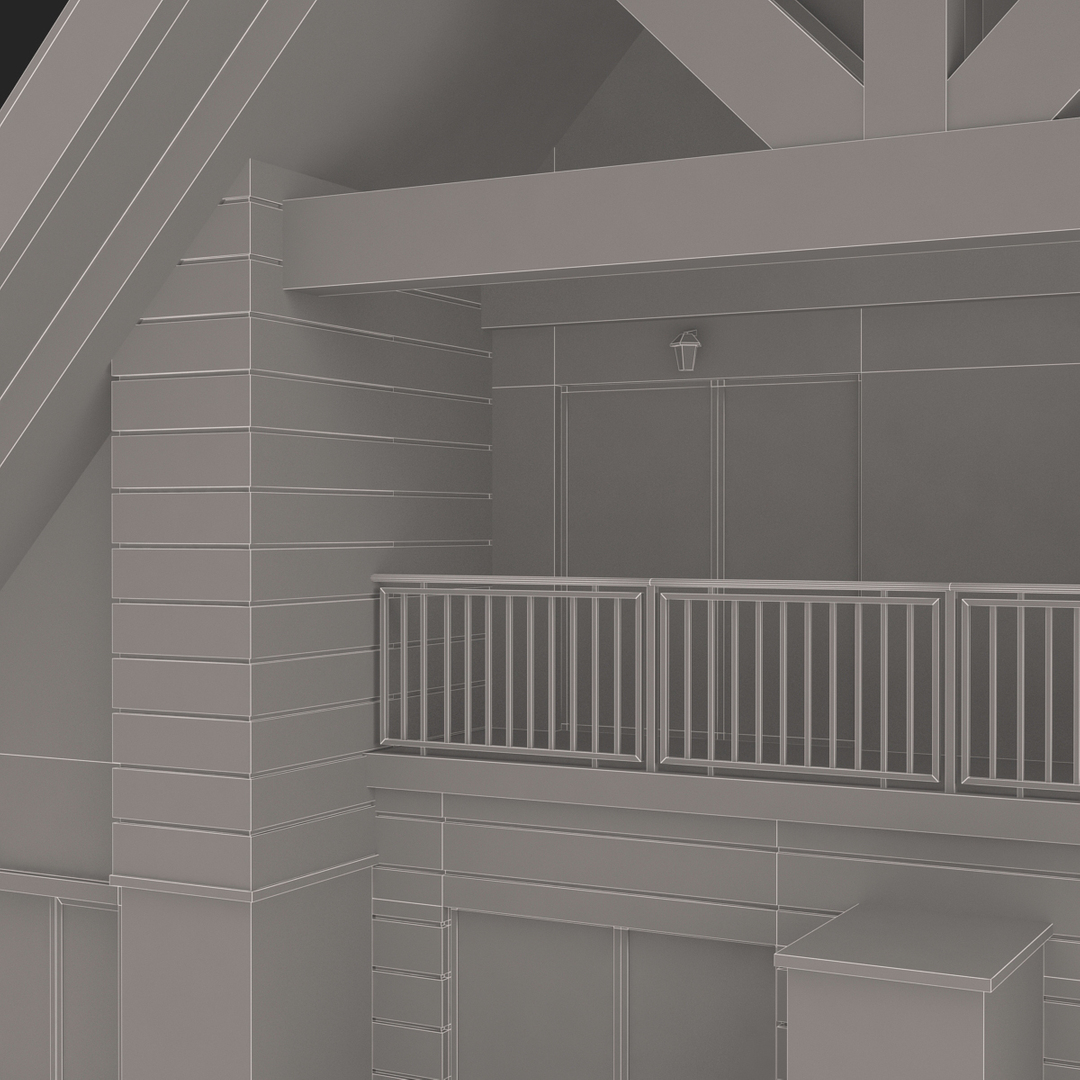 3d model resort hotel