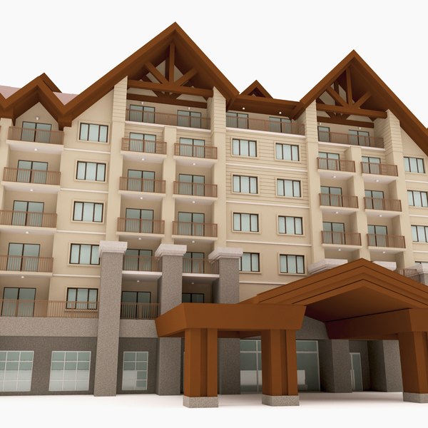 3d model resort hotel