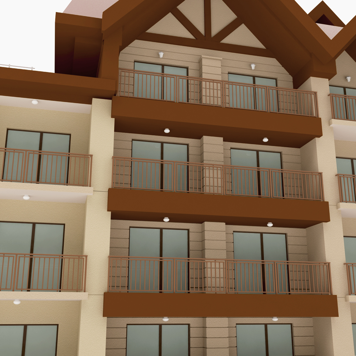 3d model resort hotel