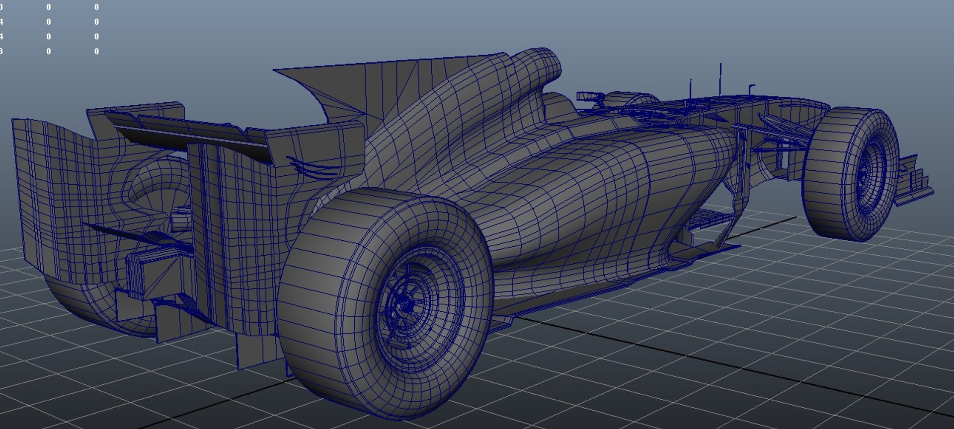 Maya Formule 1 Fantasy Car