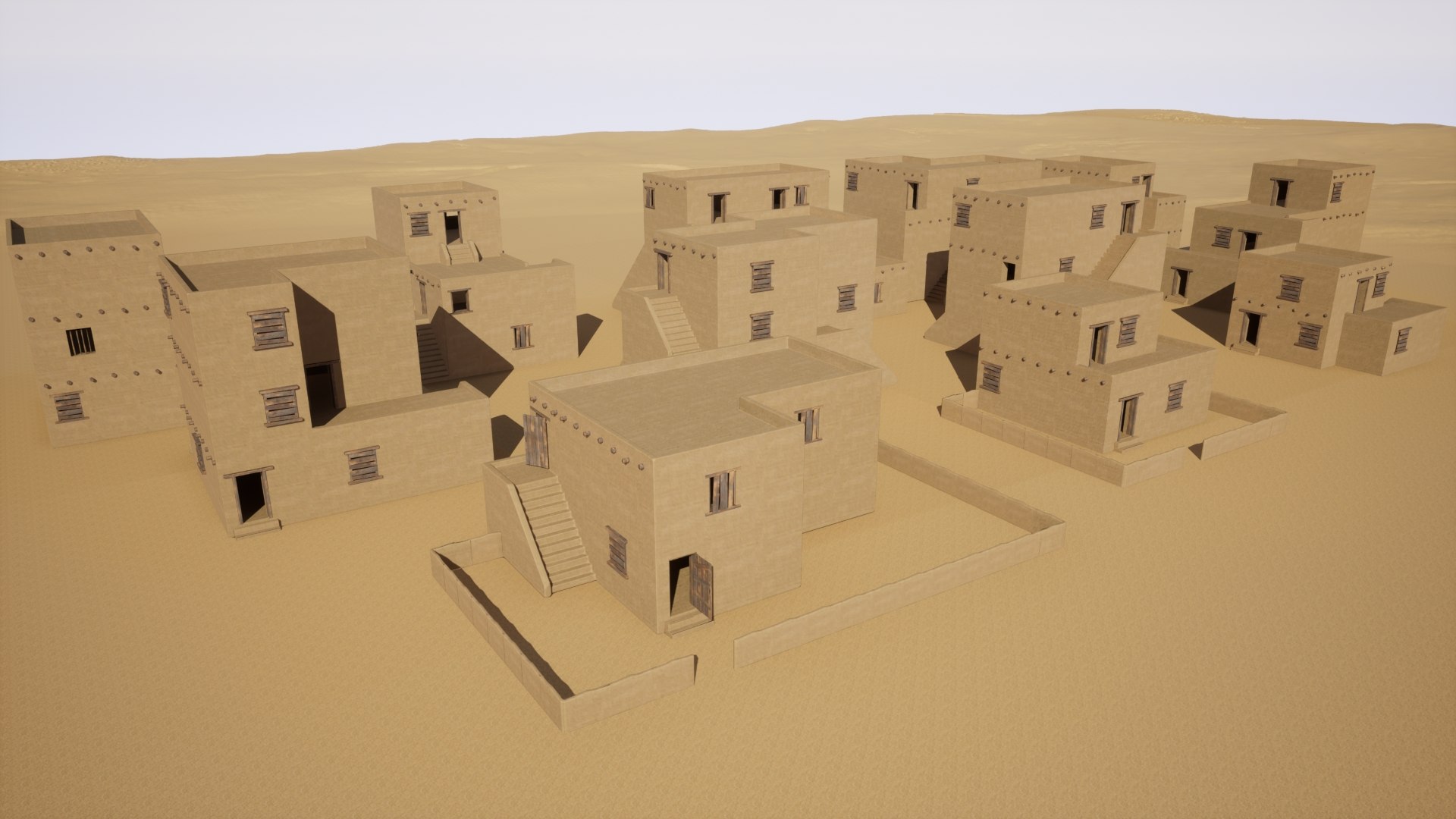 Ancient Desert House 3D Model - TurboSquid 2346431