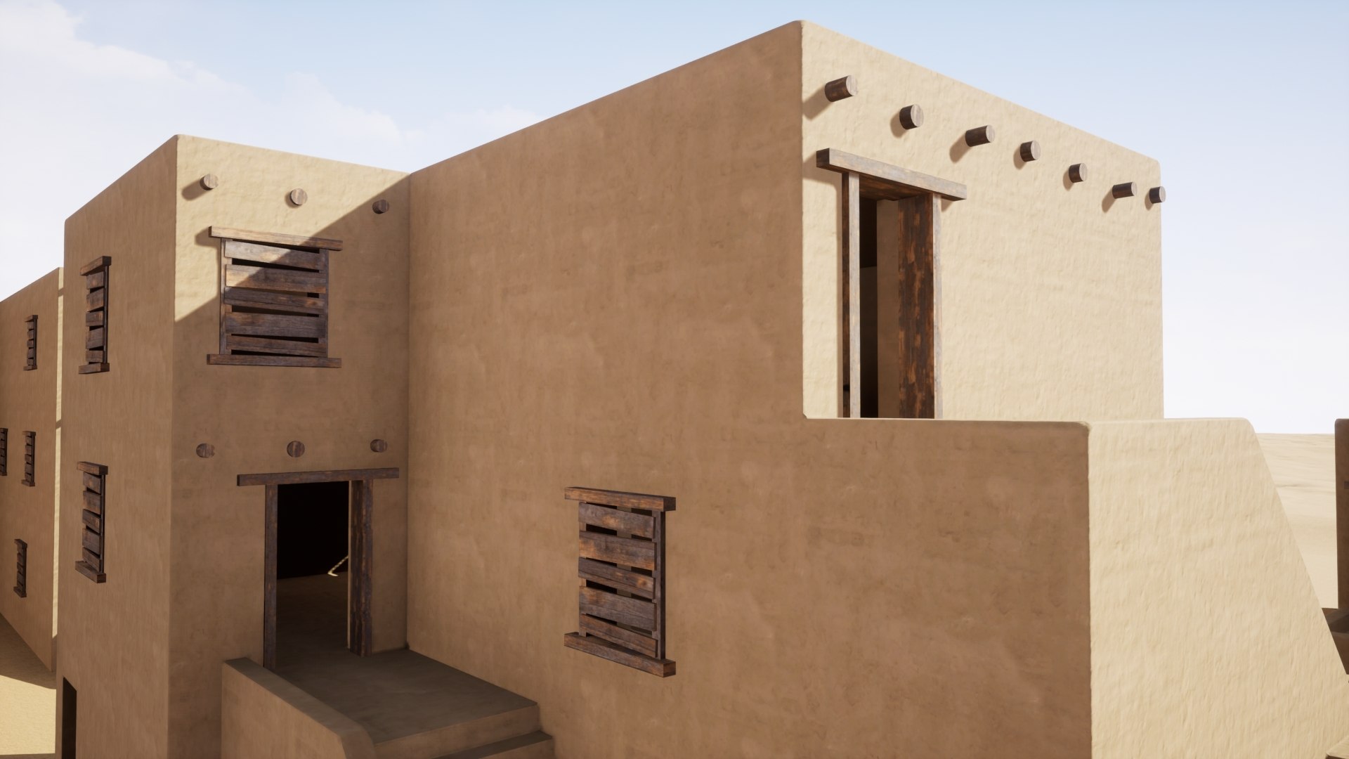 Ancient Desert House 3D Model - TurboSquid 2346431