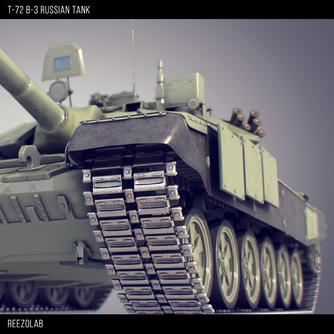 T-72 B3 Russian Battle Tank 3d Model