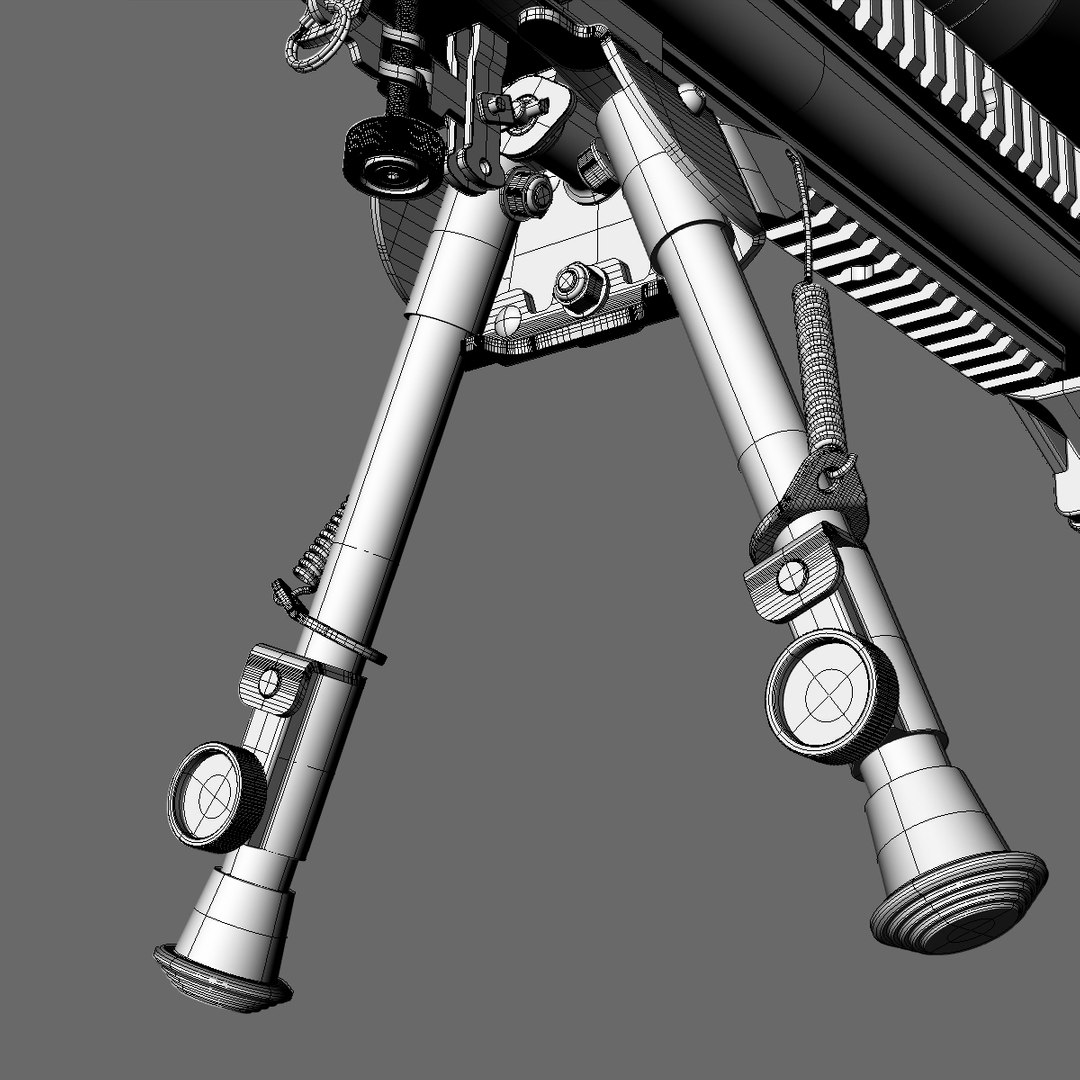 3d 50bmg Tac-50 Sniper Rifle