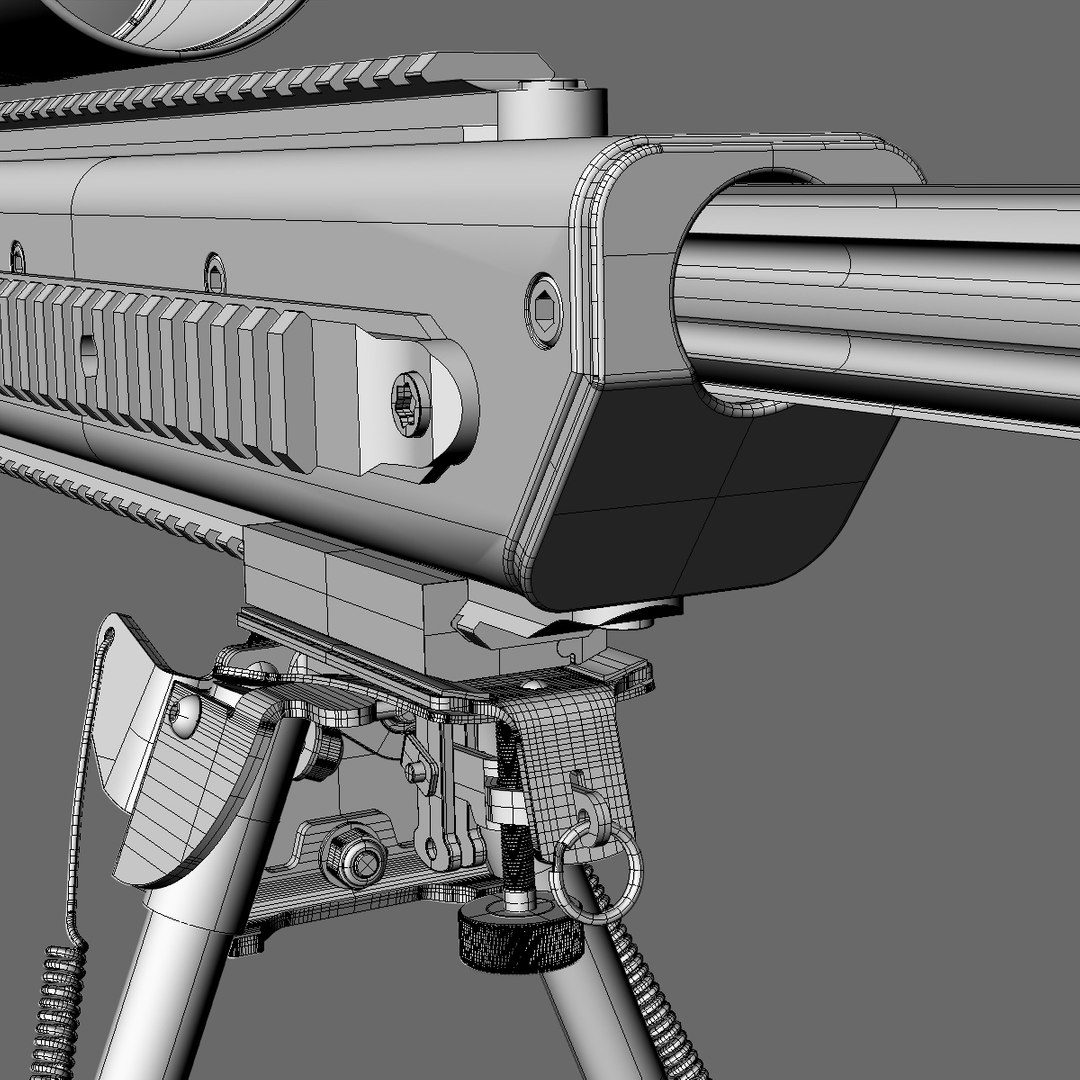 3d 50bmg Tac-50 Sniper Rifle