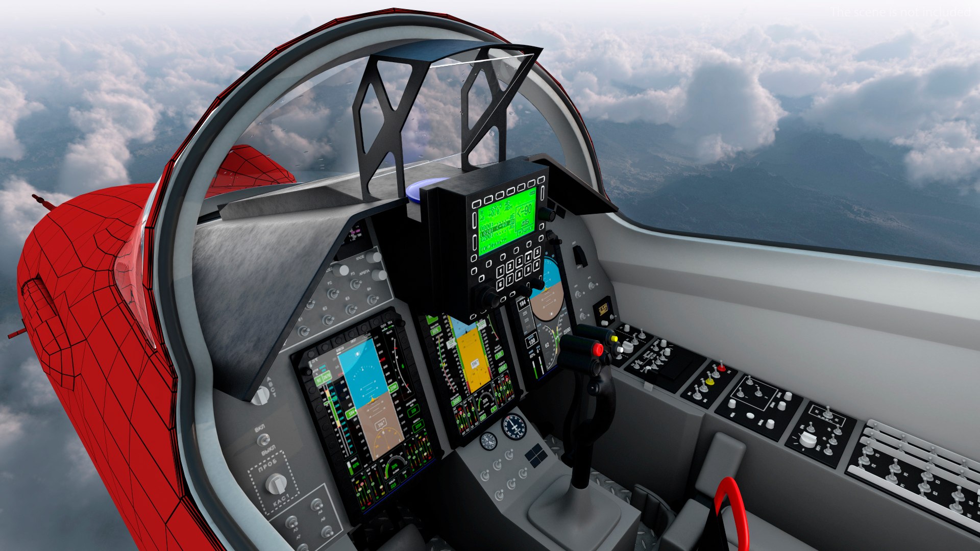 Fighter Aircraft Tandem Cockpit 3D - TurboSquid 1828087
