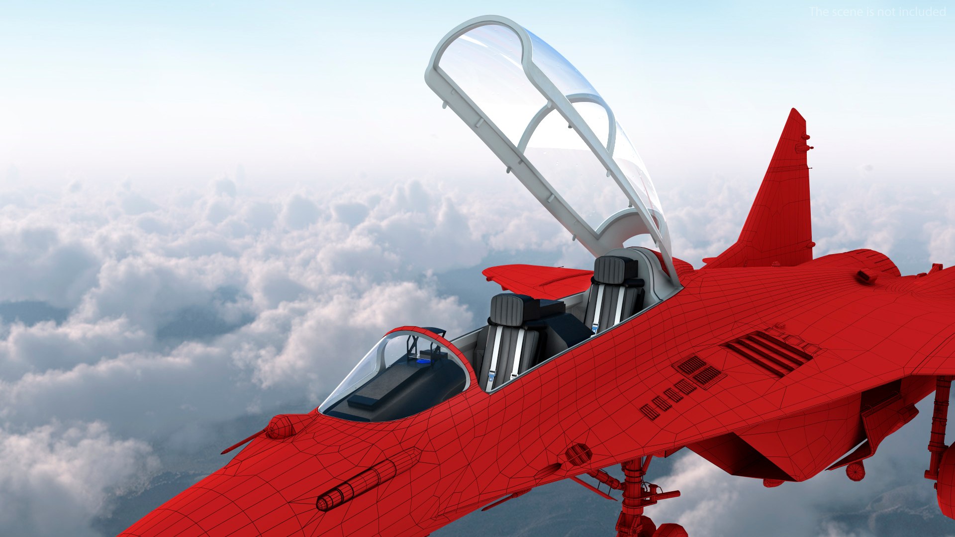Fighter Aircraft Tandem Cockpit 3D - TurboSquid 1828087