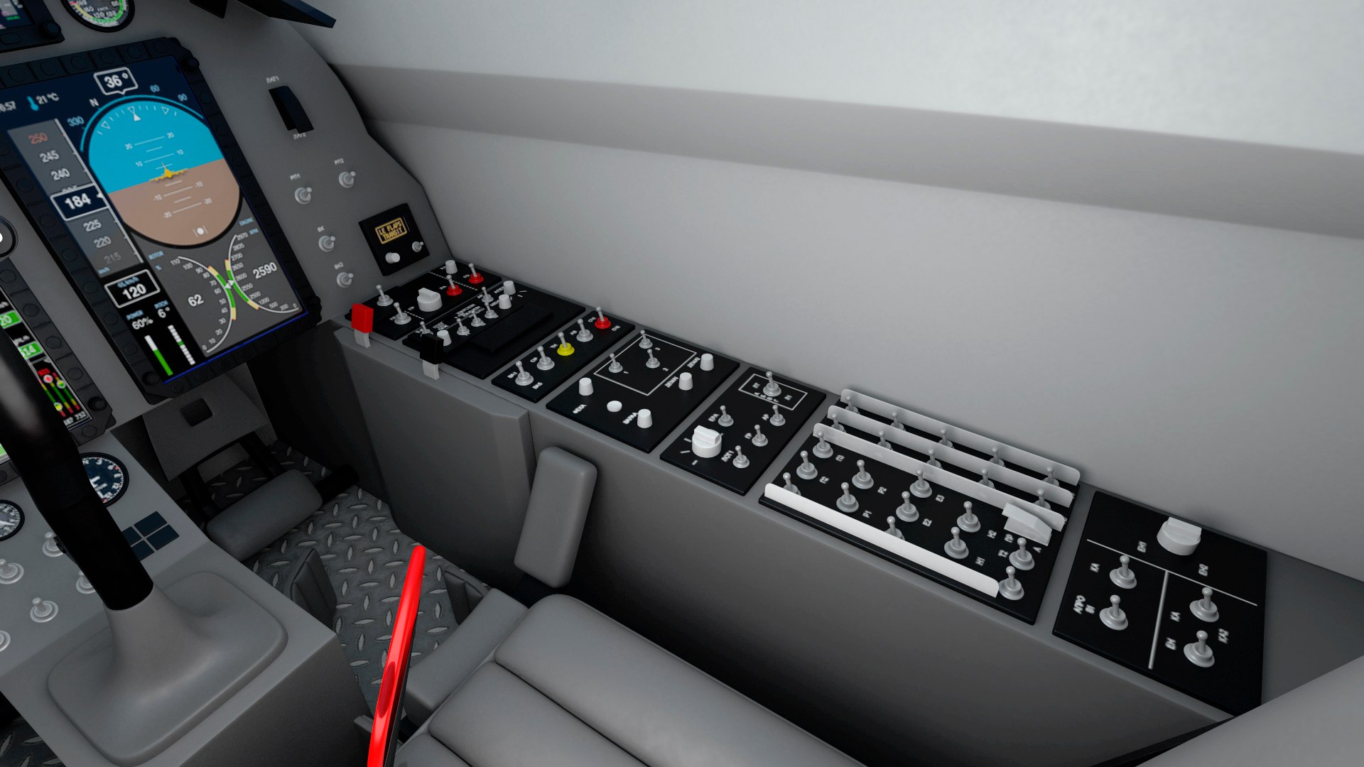 Fighter Aircraft Tandem Cockpit 3D - TurboSquid 1828087