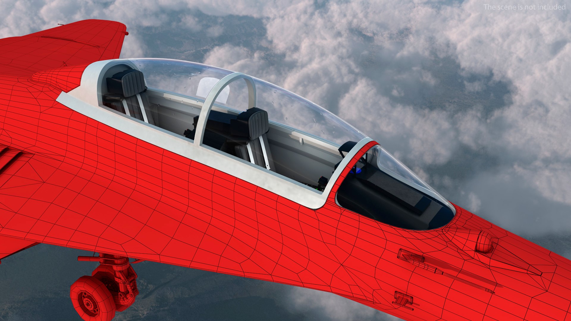 Fighter Aircraft Tandem Cockpit 3D - TurboSquid 1828087