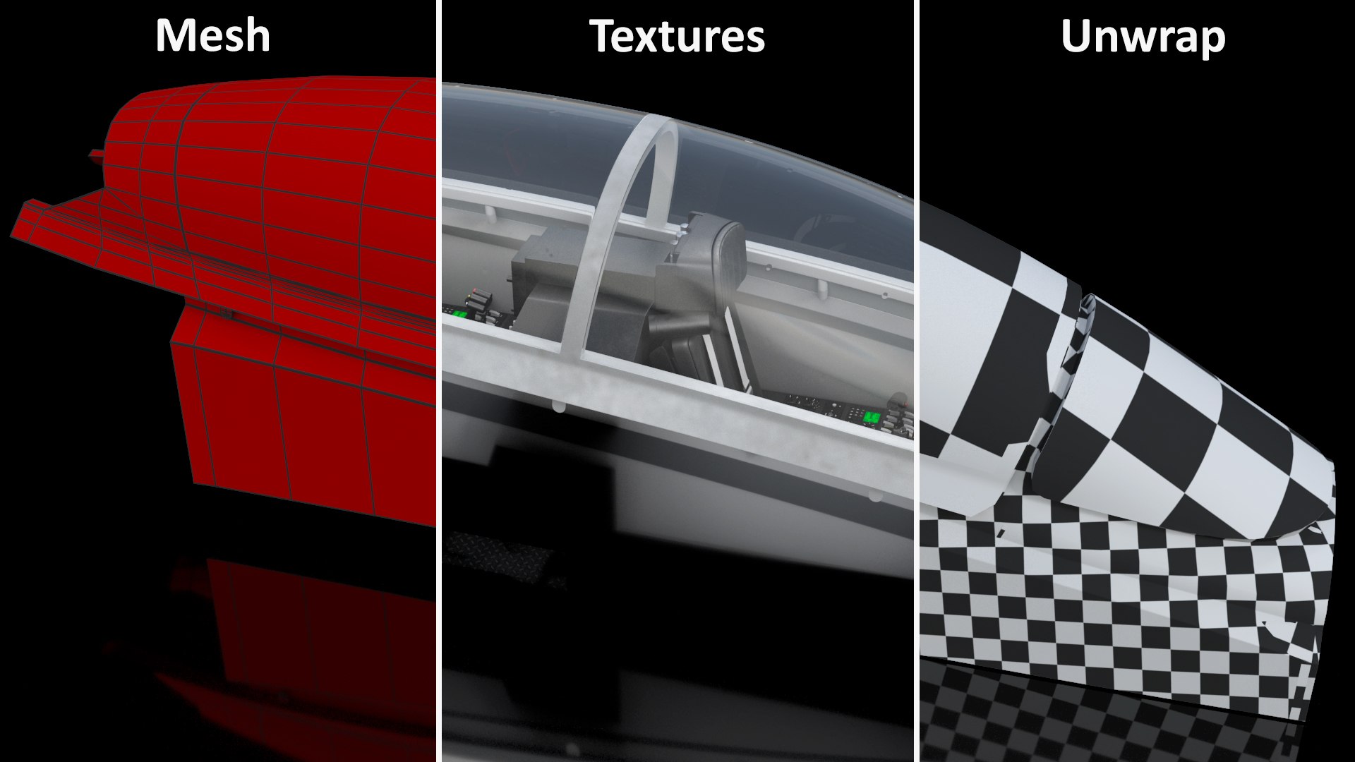 Fighter Aircraft Tandem Cockpit 3D - TurboSquid 1828087