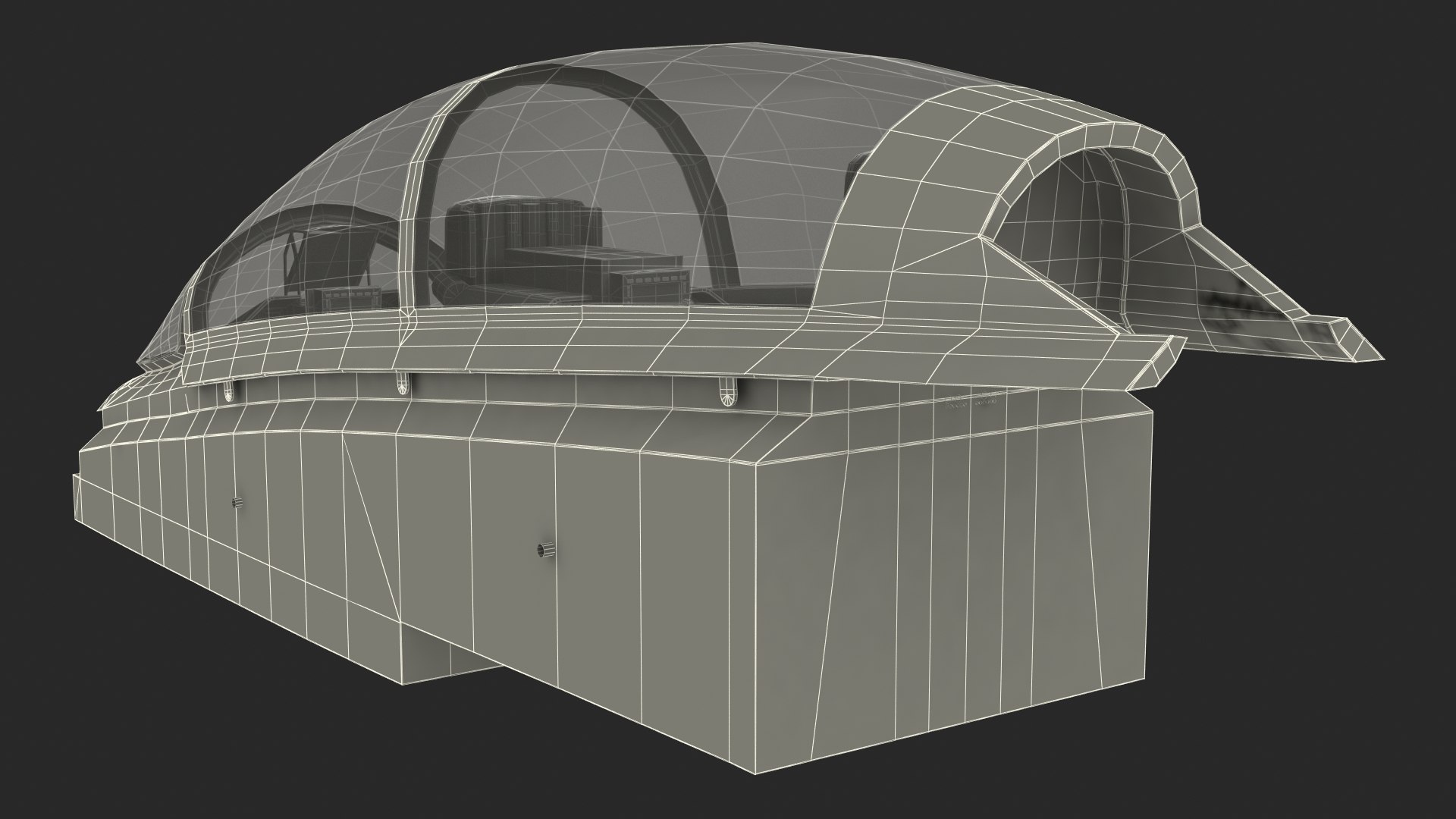 Fighter Aircraft Tandem Cockpit 3D - TurboSquid 1828087