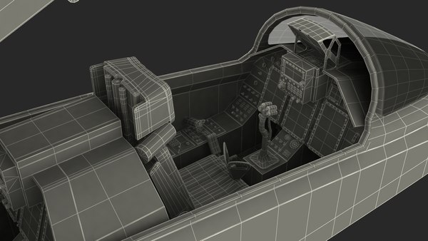 Fighter Aircraft Tandem Cockpit 3D - TurboSquid 1828087