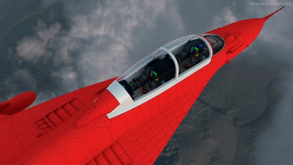 Fighter Aircraft Tandem Cockpit 3D - TurboSquid 1828087