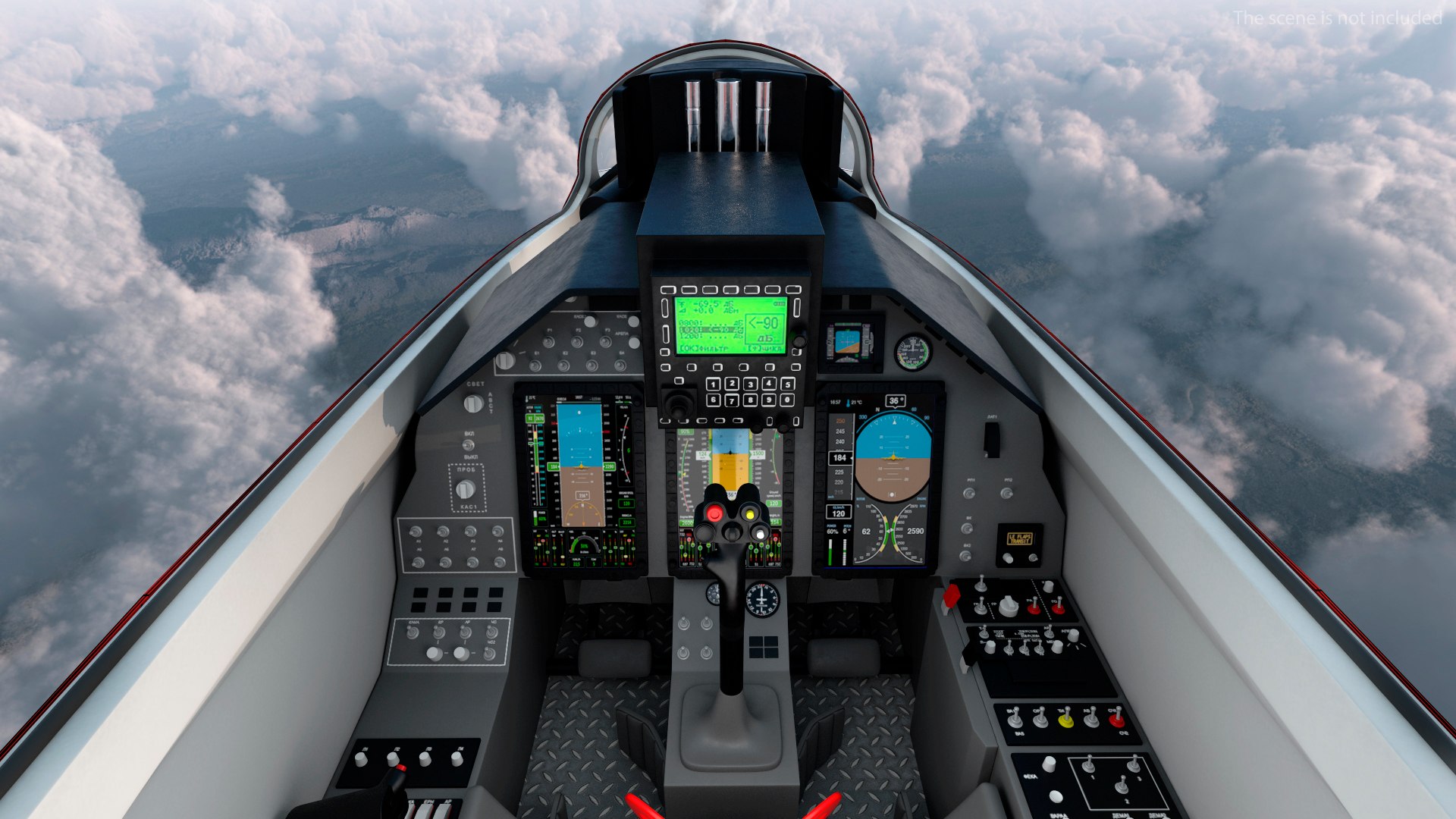 Fighter Aircraft Tandem Cockpit 3D - TurboSquid 1828087