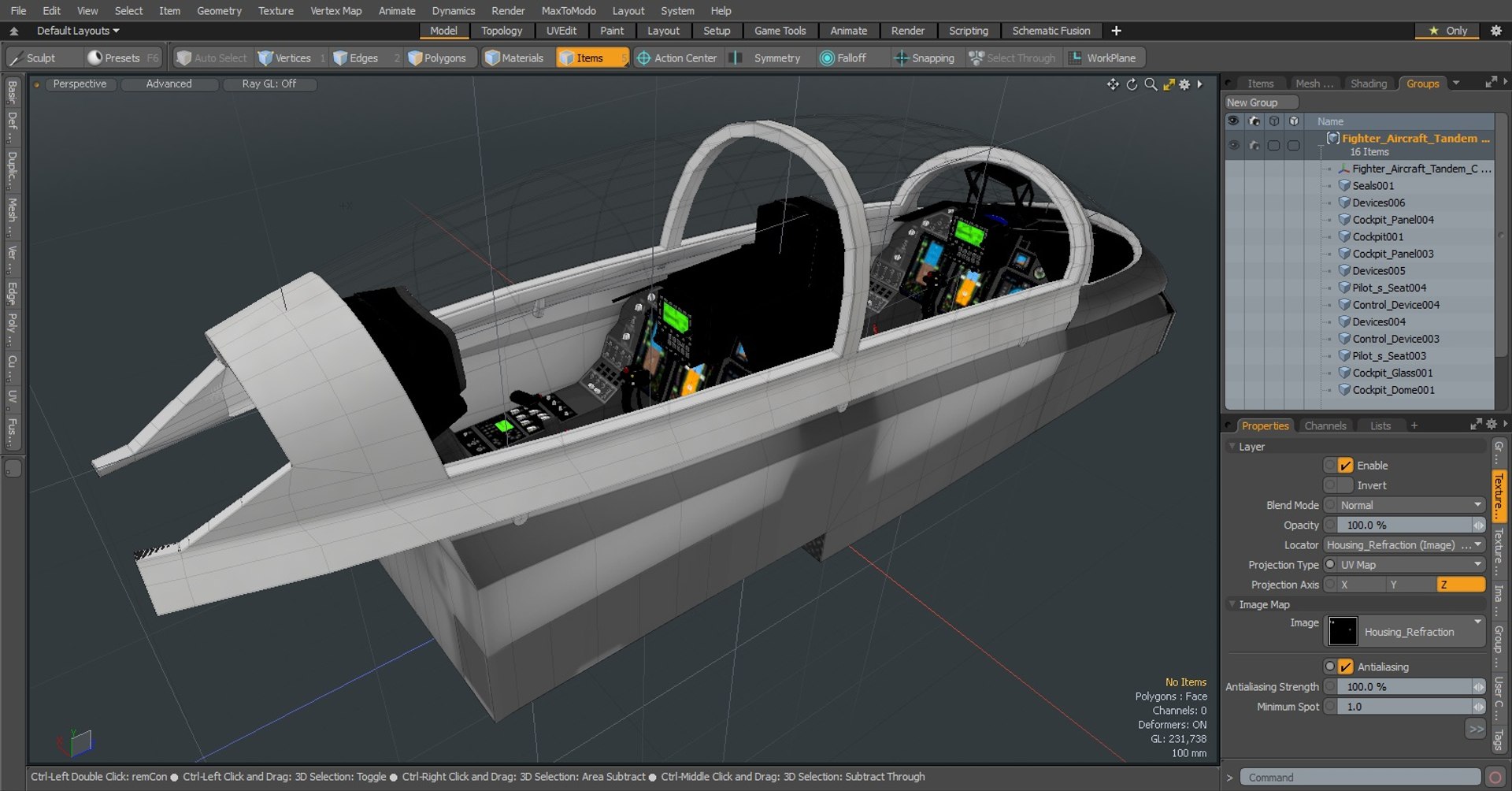 Fighter Aircraft Tandem Cockpit 3D - TurboSquid 1828087