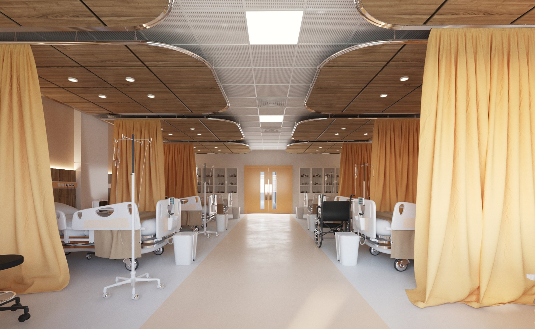 3D Emergency Ward Interior Hospital - TurboSquid 1590576