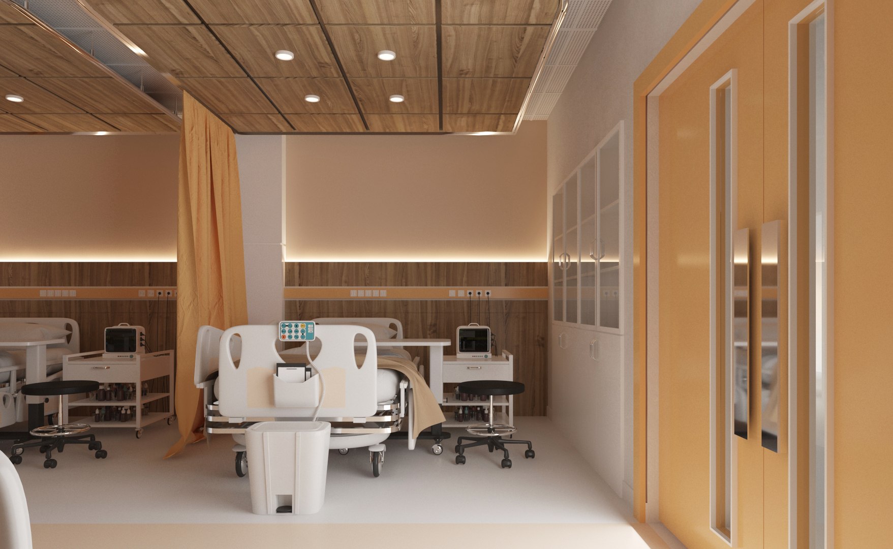 3D Emergency Ward Interior Hospital - TurboSquid 1590576