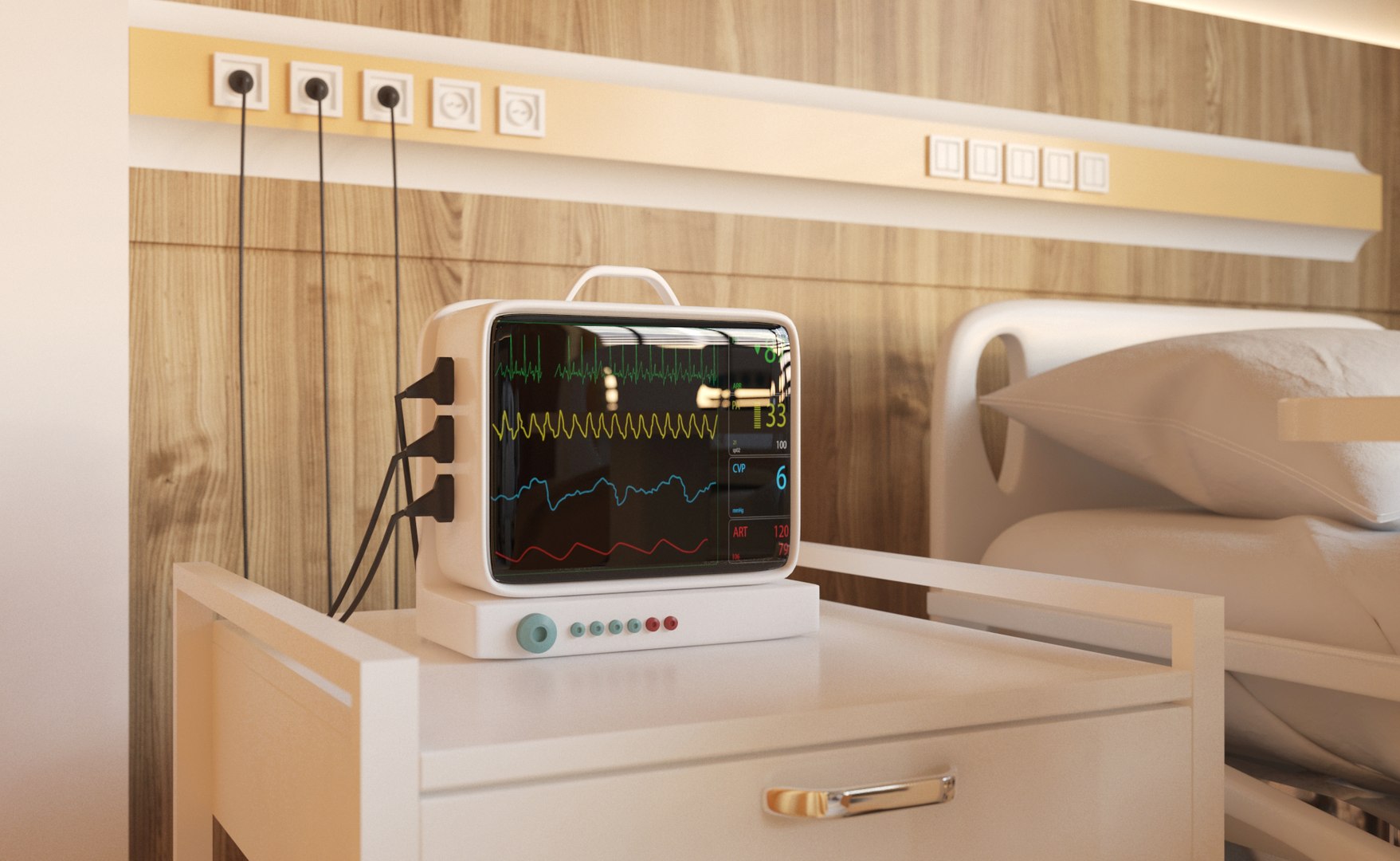 3D Emergency Ward Interior Hospital - TurboSquid 1590576