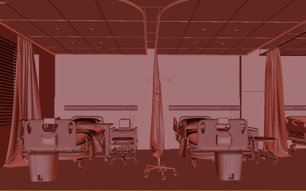 3D emergency ward interior hospital - TurboSquid 1590576