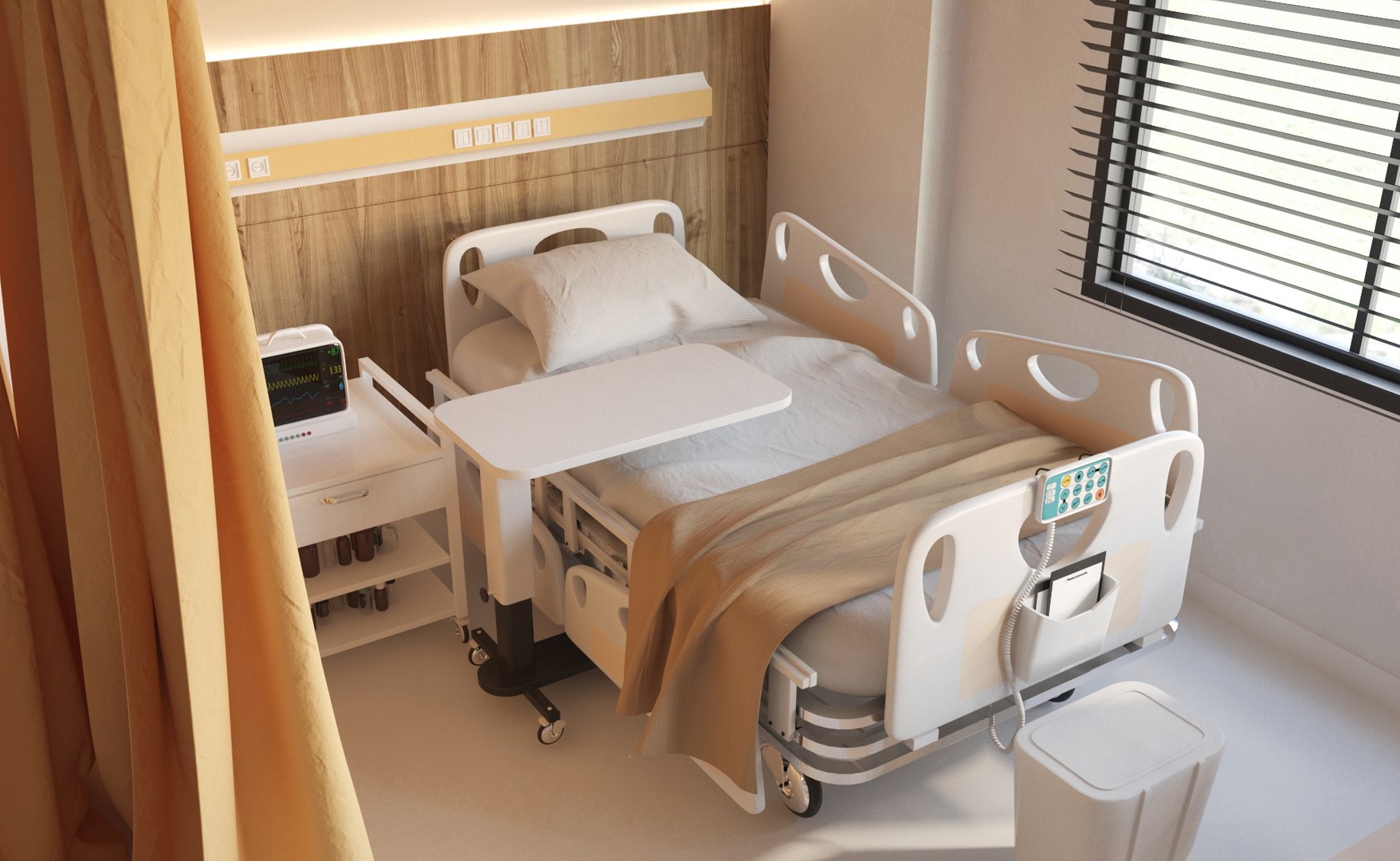 3D Emergency Ward Interior Hospital - TurboSquid 1590576