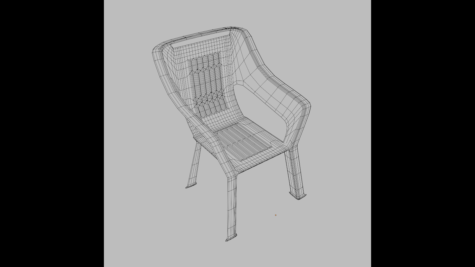 3D Garden Plastic Red Chair - TurboSquid 2414137