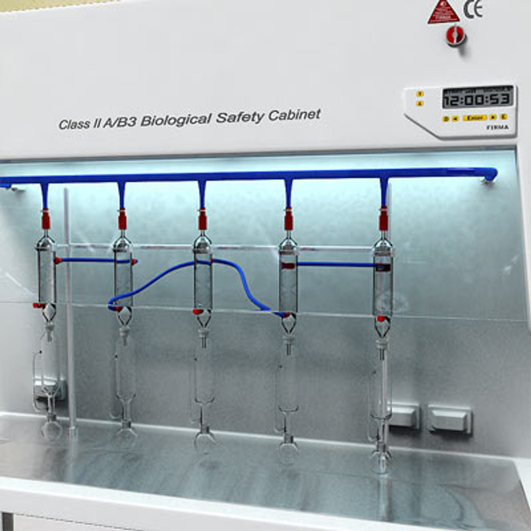 3d model chemistry lab cabinet biosafety
