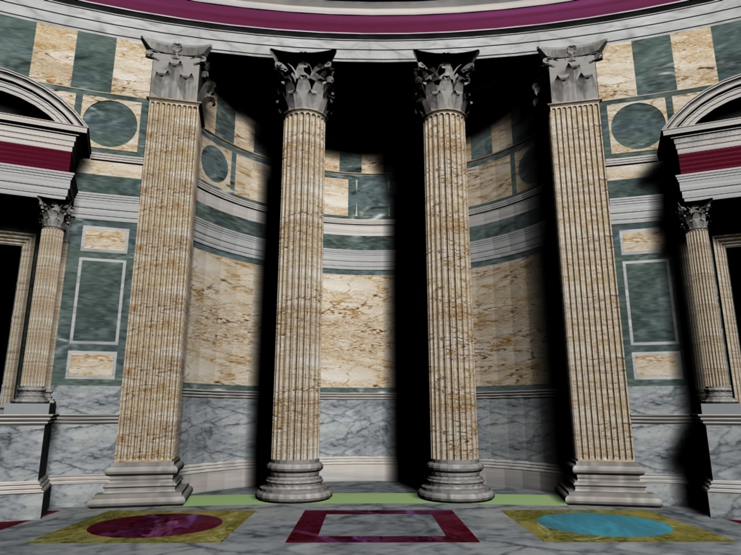 Rome Pantheon 3d Model