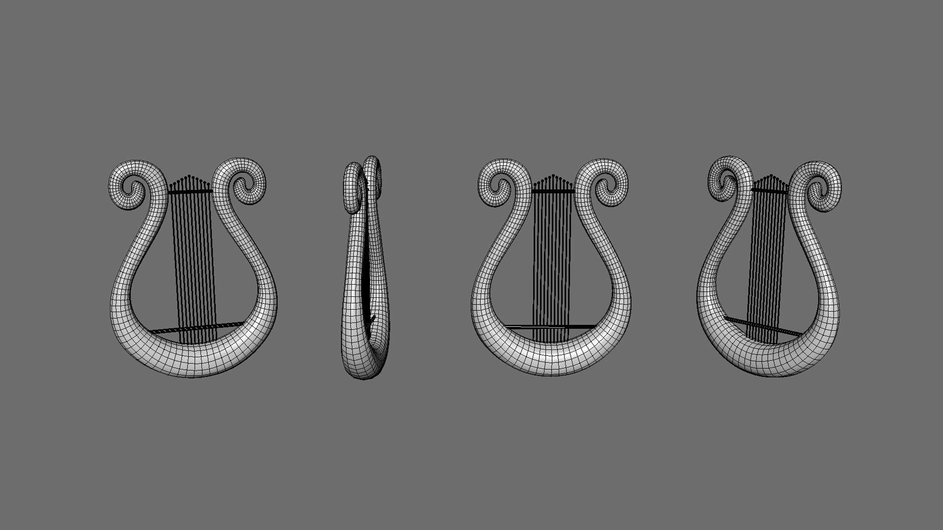 Low Poly - Cartoon Harp 3D Model - TurboSquid 2381294