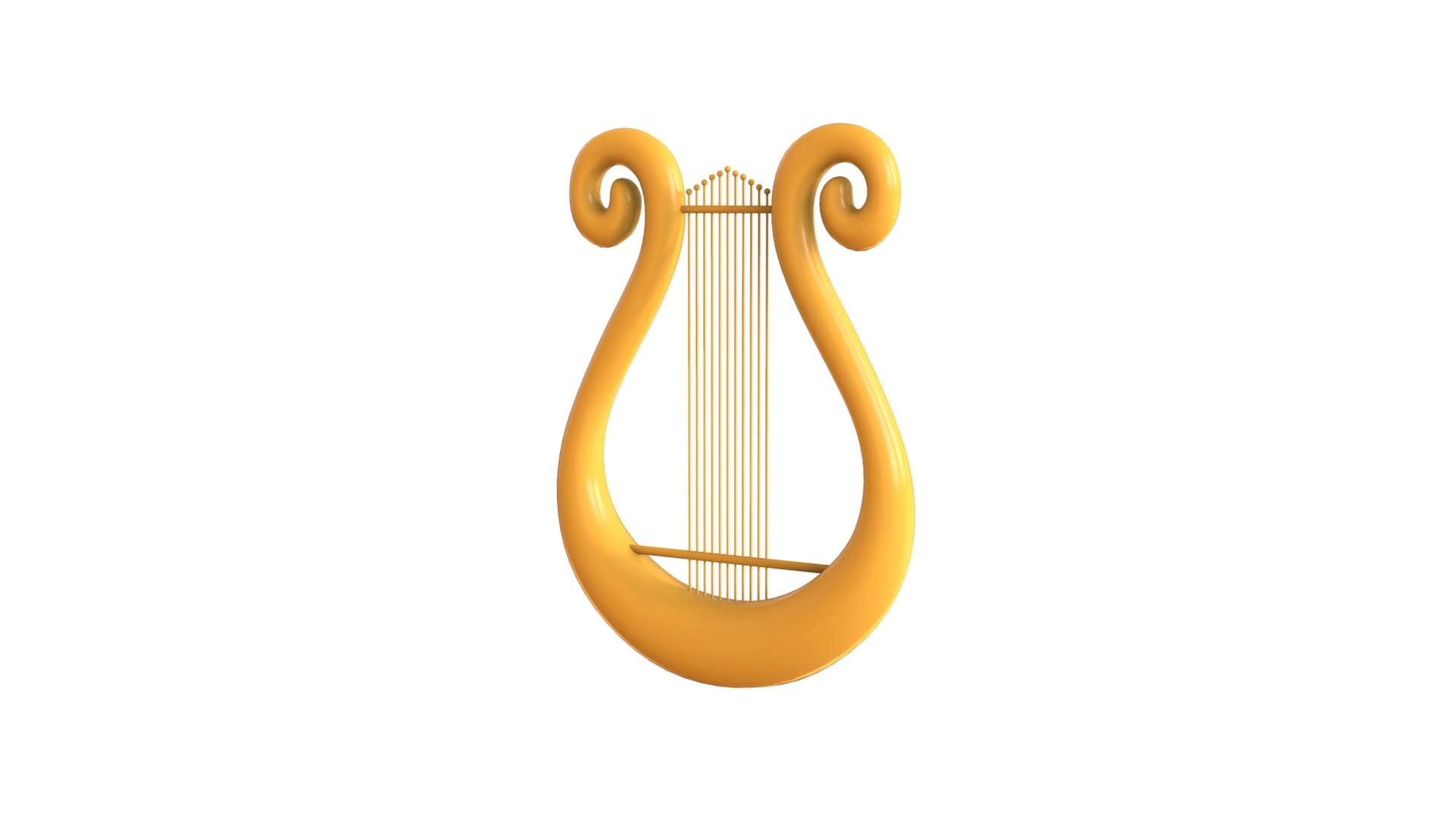 Low Poly - Cartoon Harp 3D Model - TurboSquid 2381294