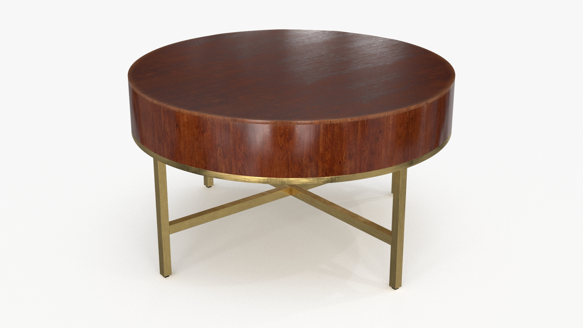 Coffee Table Antique Brass Legs Model - TurboSquid 2224450