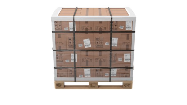 modelo 3d Palet Con Cajas - TurboSquid 1991158