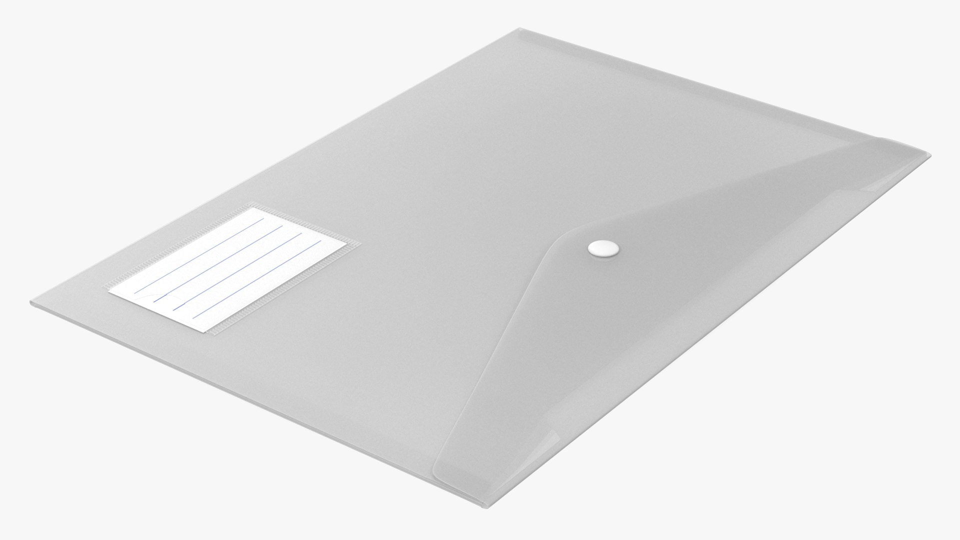 3D Transparent A4 Plastic Document Folder Model - TurboSquid 1772218