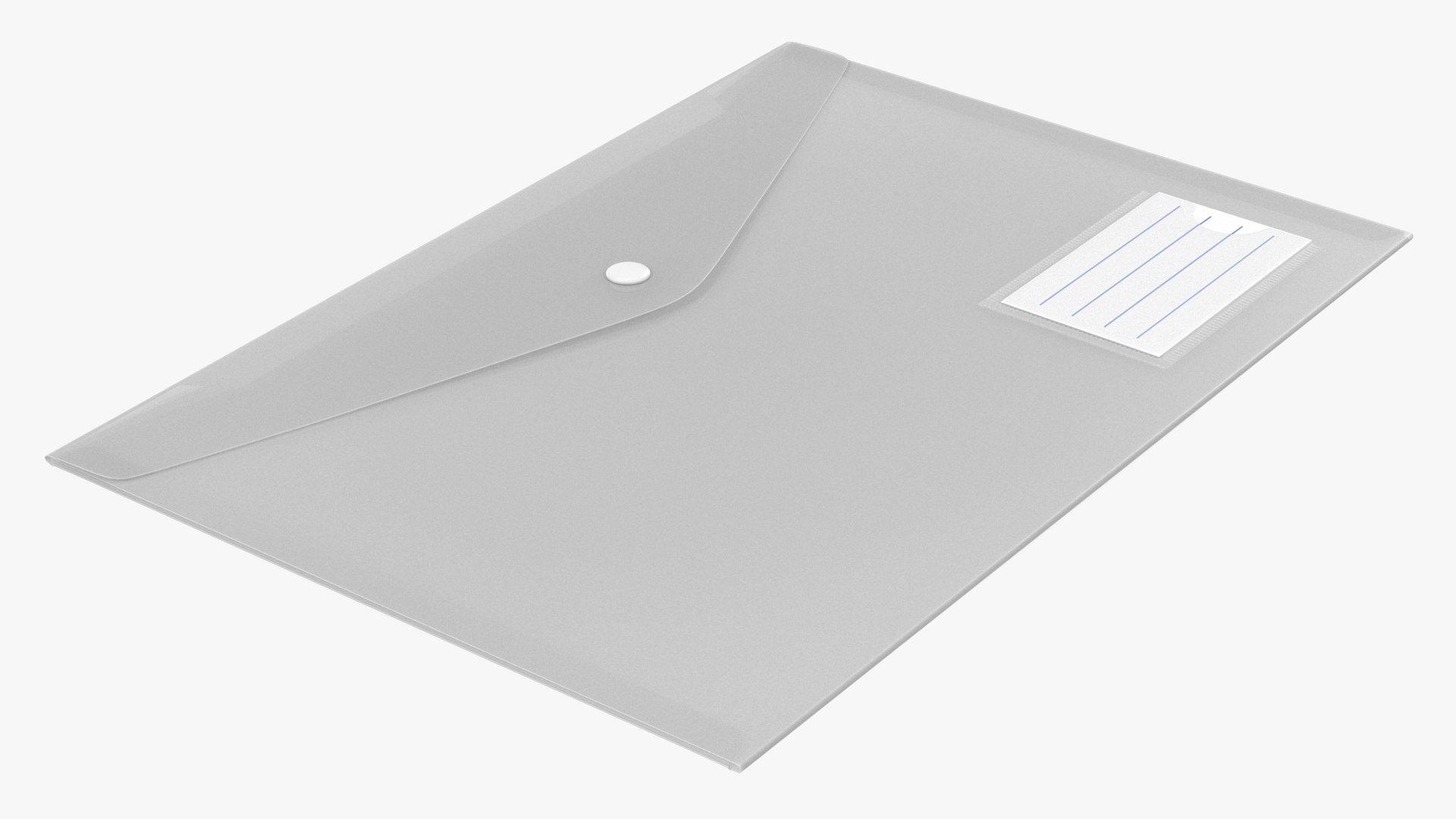 3D Transparent A4 Plastic Document Folder Model - TurboSquid 1772218