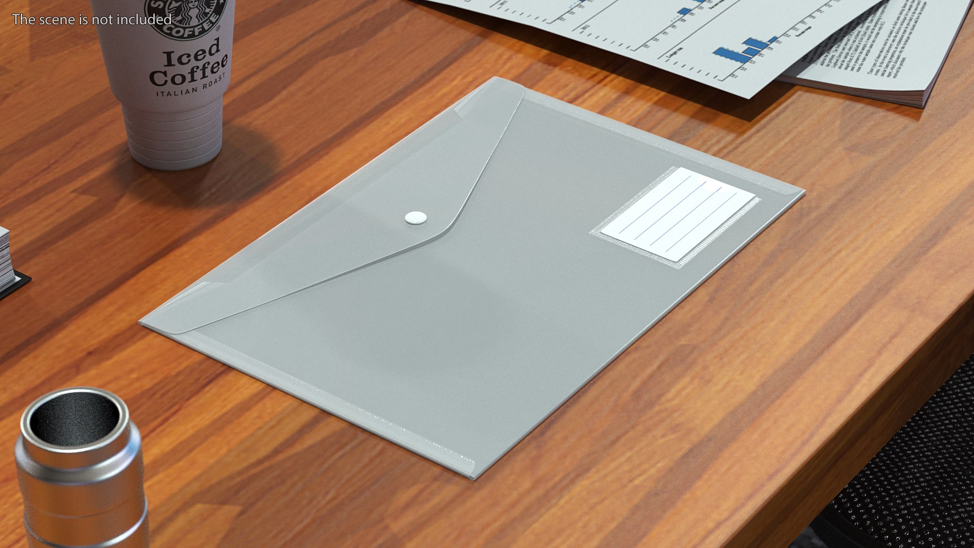 3D Transparent A4 Plastic Document Folder Model - TurboSquid 1772218