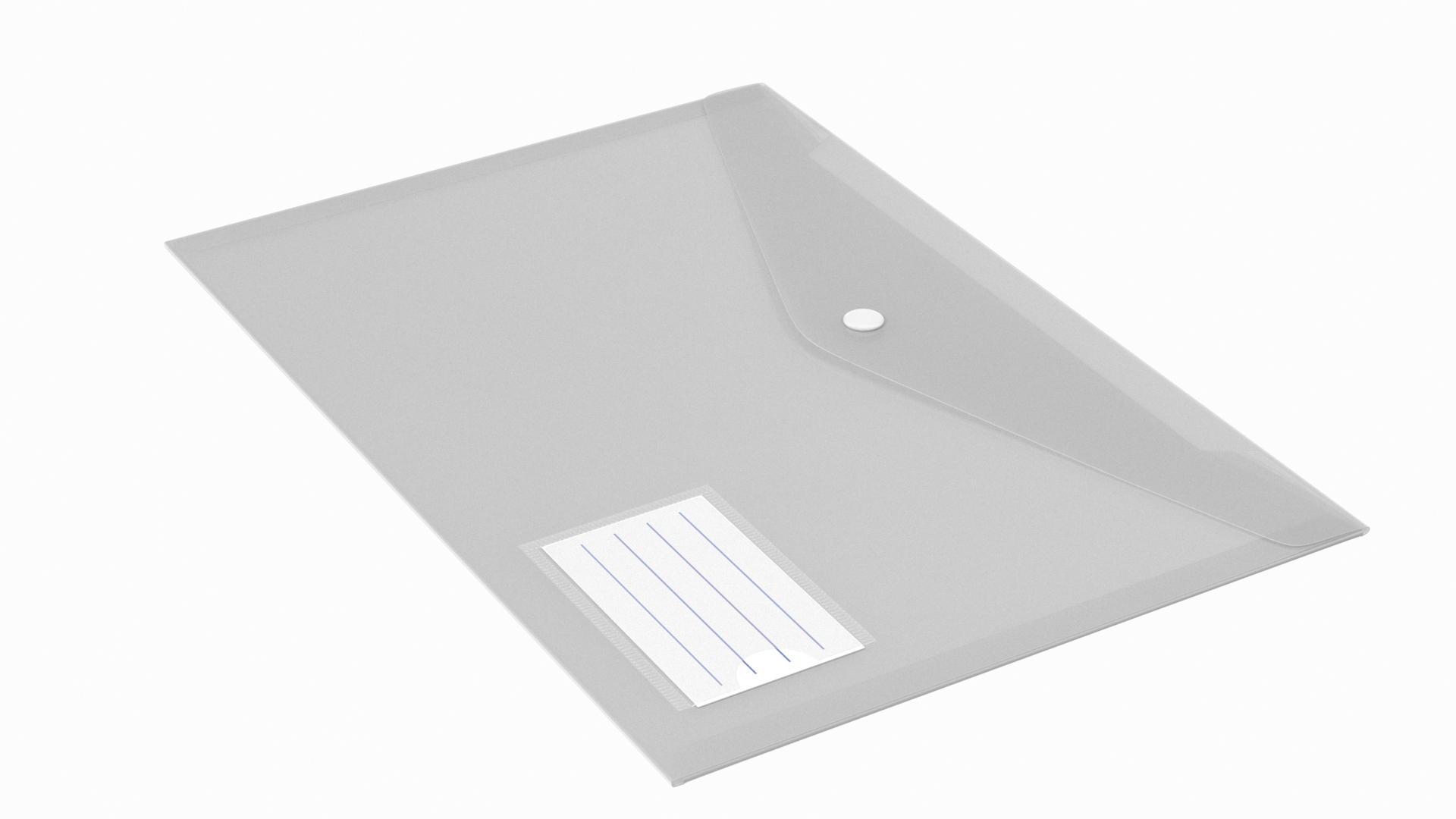 3D Transparent A4 Plastic Document Folder Model - TurboSquid 1772218