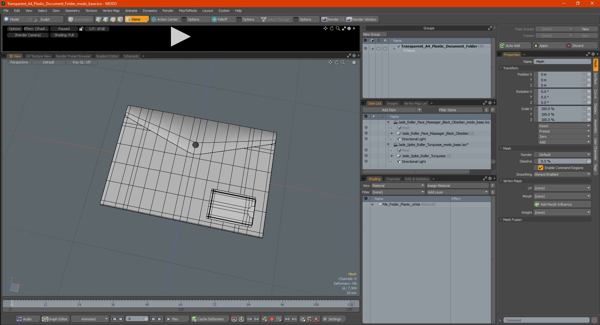 3D Transparent A4 Plastic Document Folder Model - TurboSquid 1772218