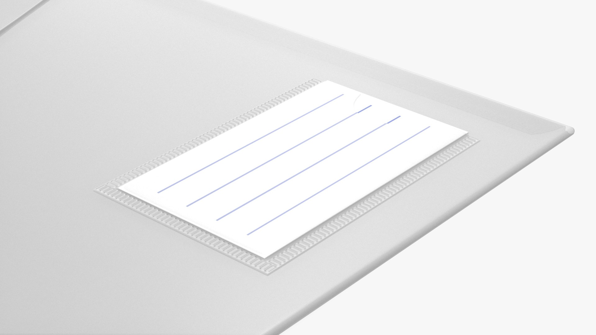 3D Transparent A4 Plastic Document Folder Model - TurboSquid 1772218