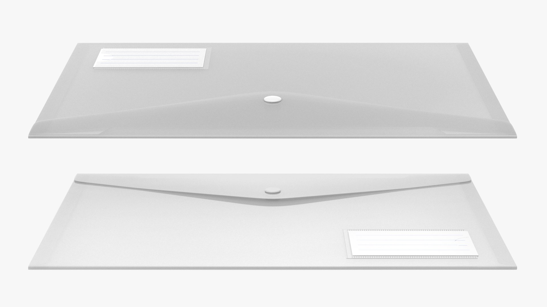 3D Transparent A4 Plastic Document Folder Model - TurboSquid 1772218