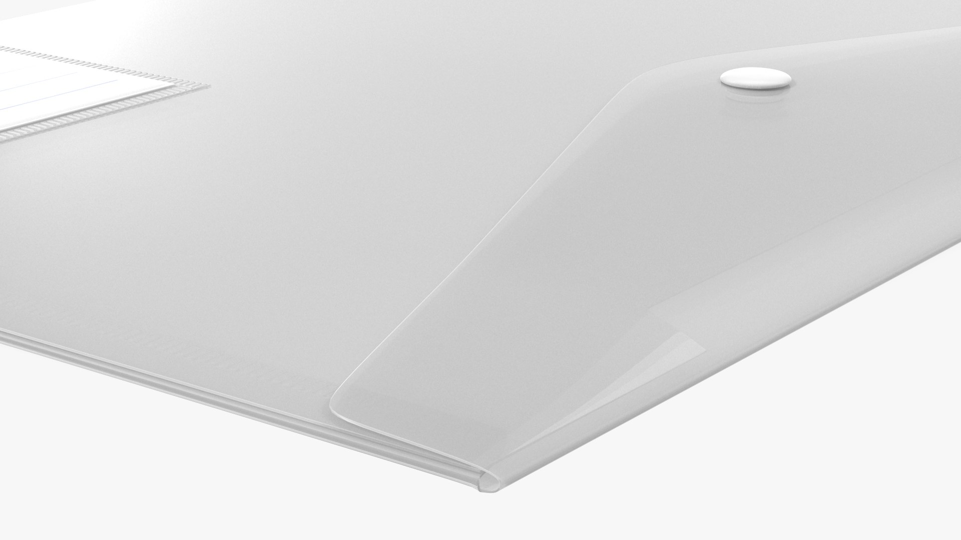 3D Transparent A4 Plastic Document Folder Model - TurboSquid 1772218