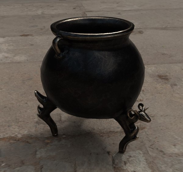 3d model cauldron