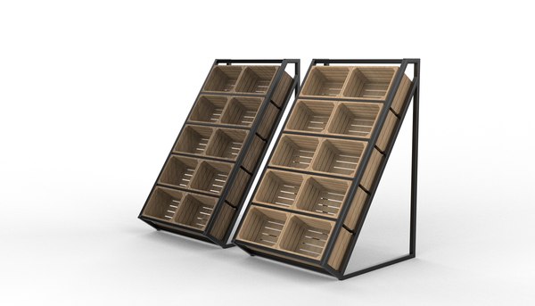 modelo 3d Modelo 3D de expositor de madera - TurboSquid 2392712