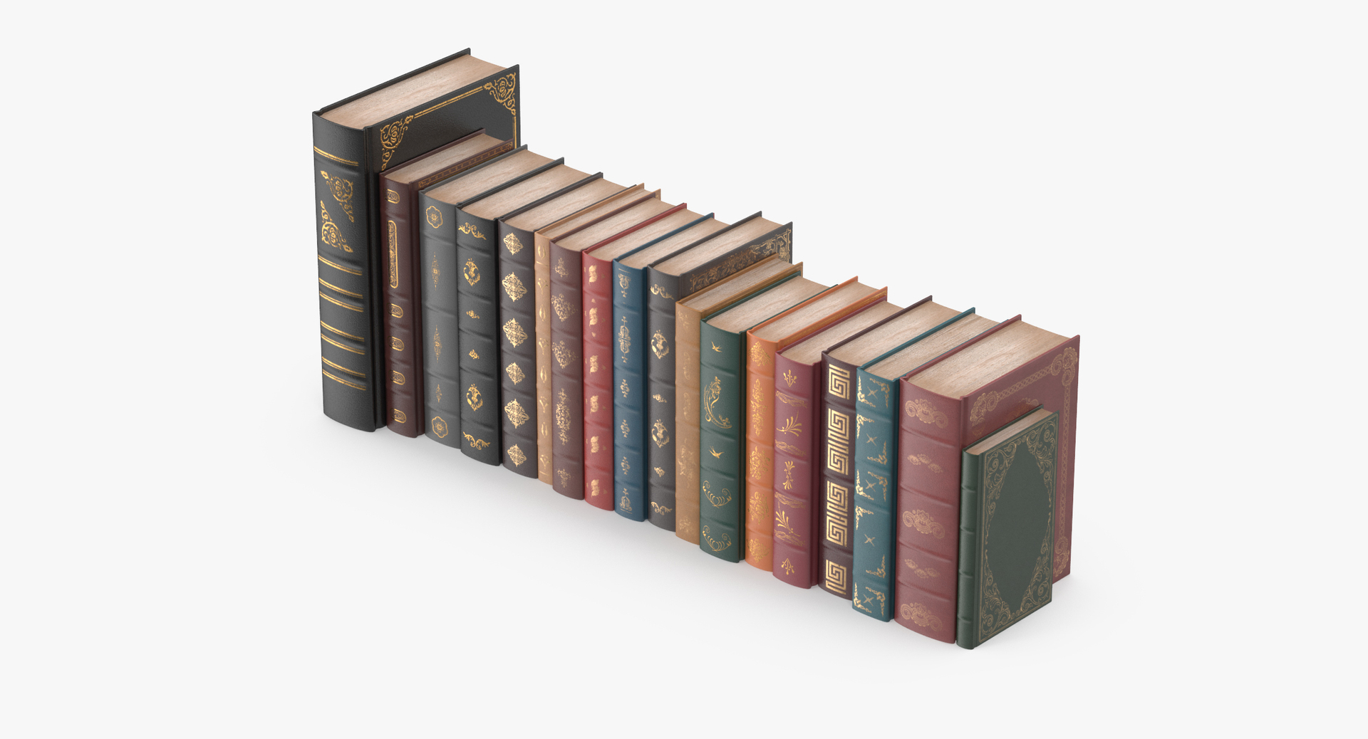 Classic Library Book Set Design Max