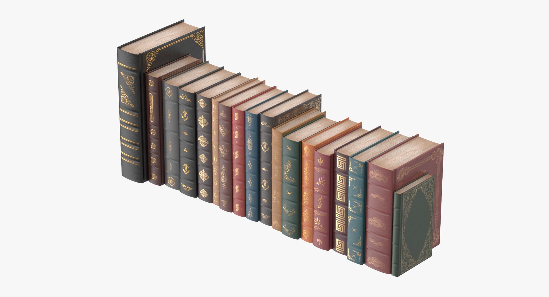 Classic Library Book Set Design Max