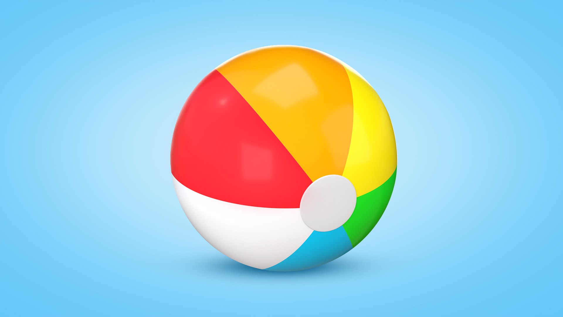 Beach Ball Low-poly 3D Model - TurboSquid 2105412