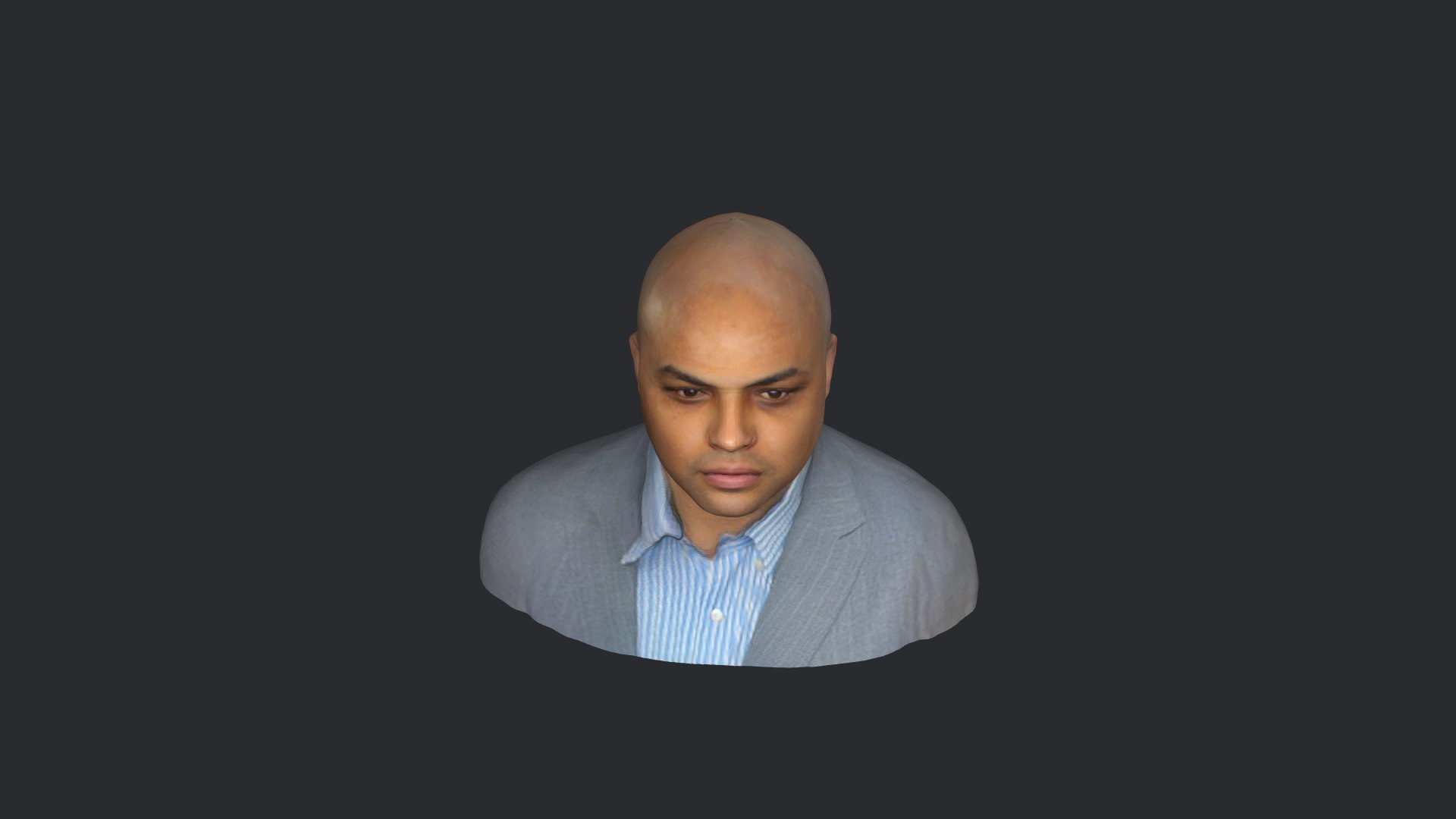 Charles Barkley- Realistic Bust Head Ready 3D Model - TurboSquid 1820726